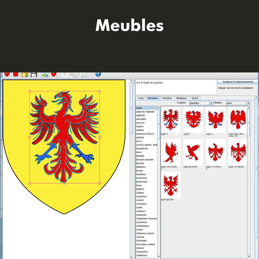 Héraldique 10 en téléchargement - Logiciel pour dessiner vos blasons